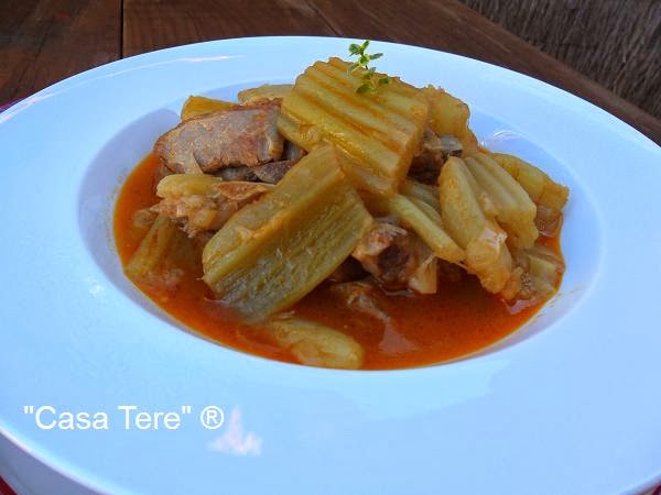 "Casa Tere": CARDO GUISADO CON CORDERO