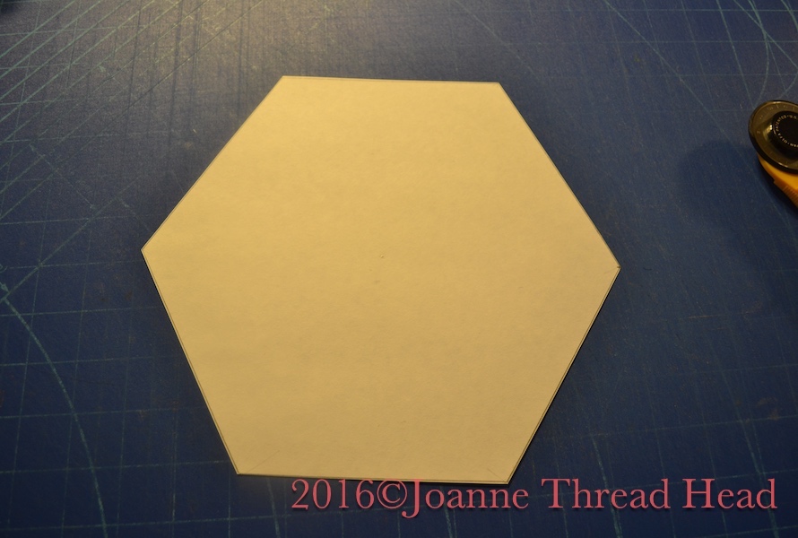 Thread Head: Hexagon Shaped Mug Rug Tutorial