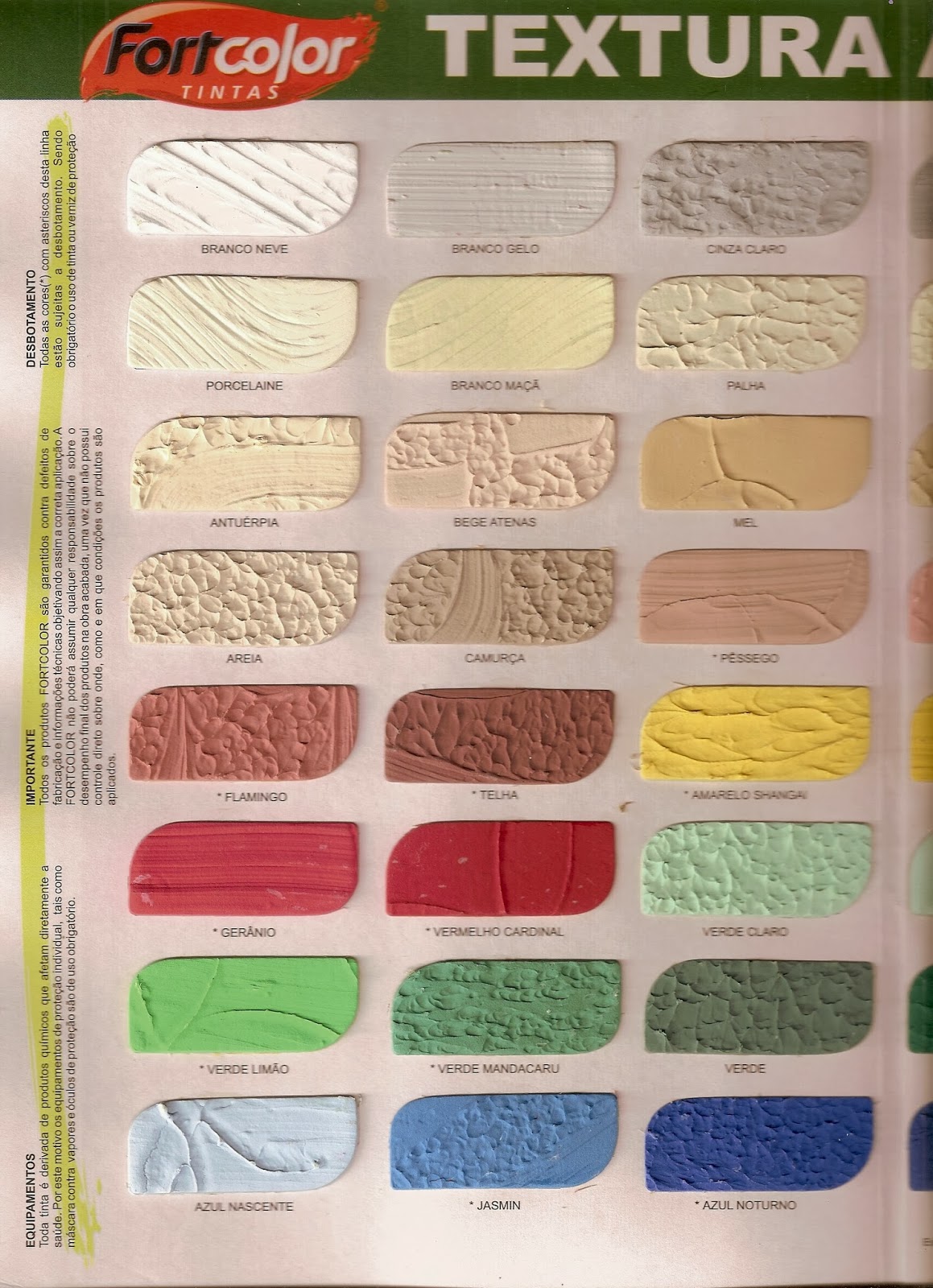 Souza Castro: Catalago de Textura Fortcolor