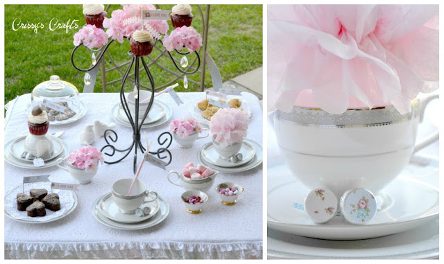 Crissy's Crafts: Surprise Tea Party