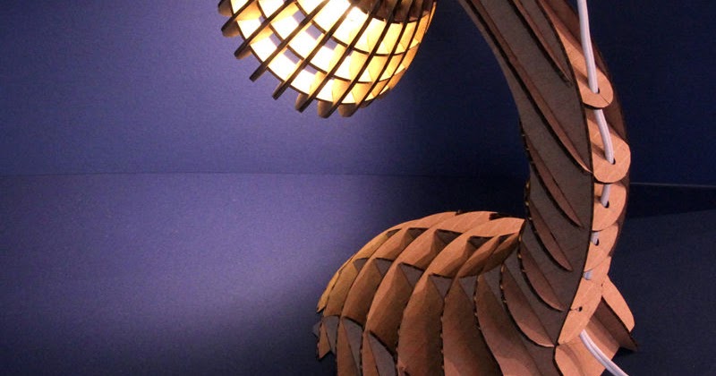 How to Recycle: Handmade Recycled Cardboard Table Lamp