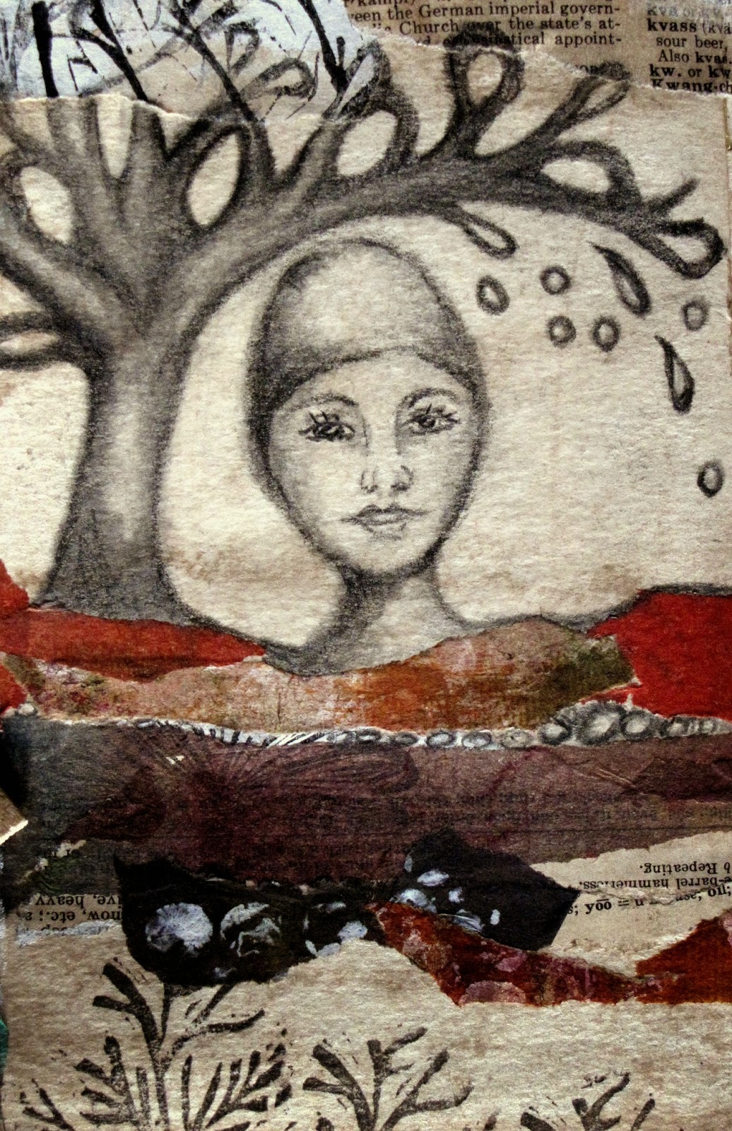 Letting in the Light: Pencil and Collage