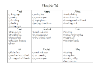 Jennifer's Teaching Tools: Show, Not Tell