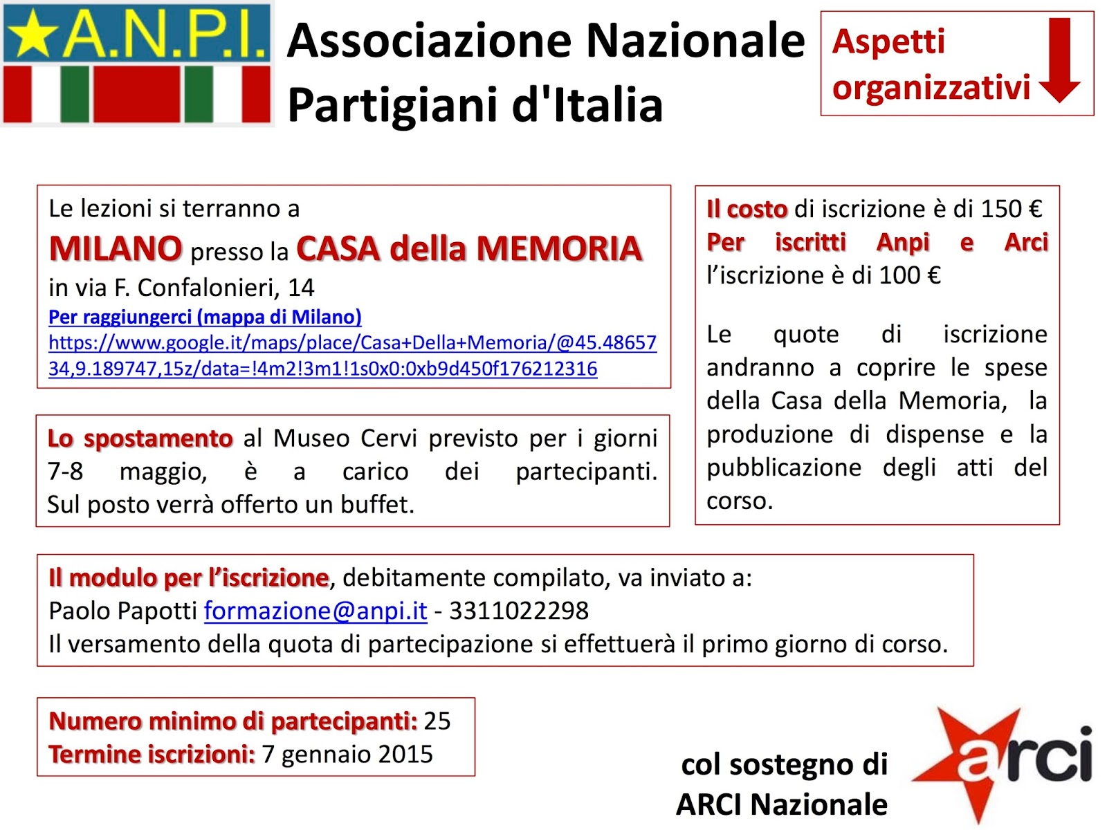 ANPI Barona. Milano.: ANPI FORMAZIONE - "Dalla Resistenza alla ...