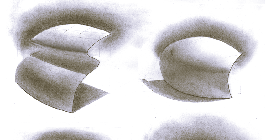 Rom-ko's sketchbook: Form rendering with graphite pencil