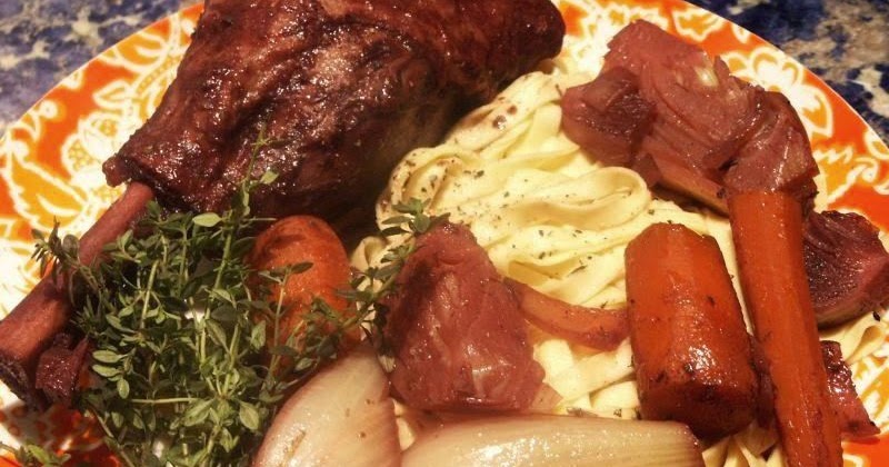 Moveable Feasts: Cold Weather Dinner: Lamb Shanks in Red Wine