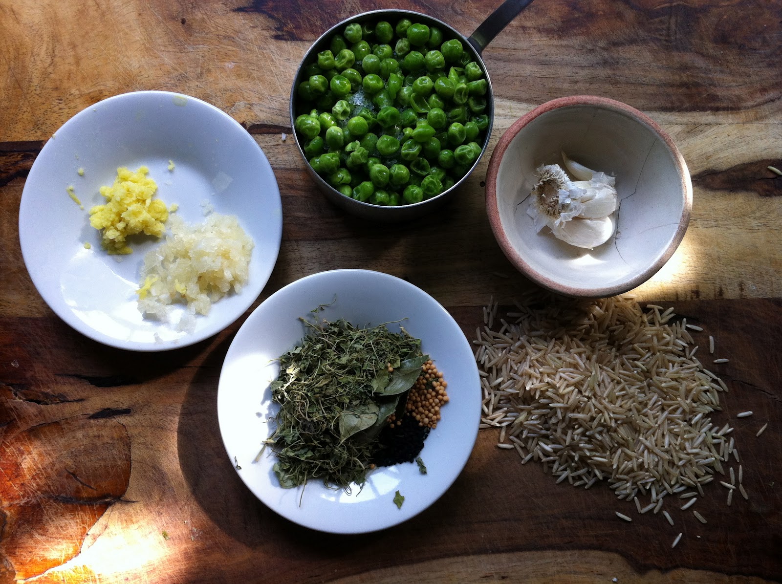 Recipe Underground: Basmati Rice with Peas & Curry Leaves