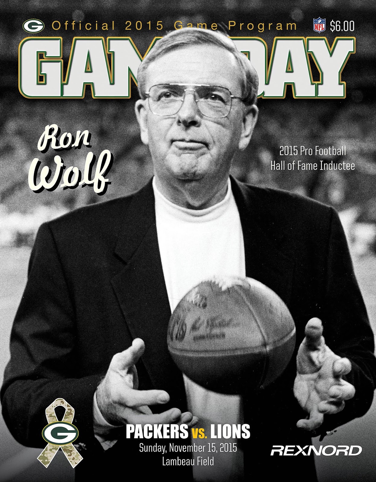 The Wearing Of the Green (and Gold): Packers/Lions Game Program