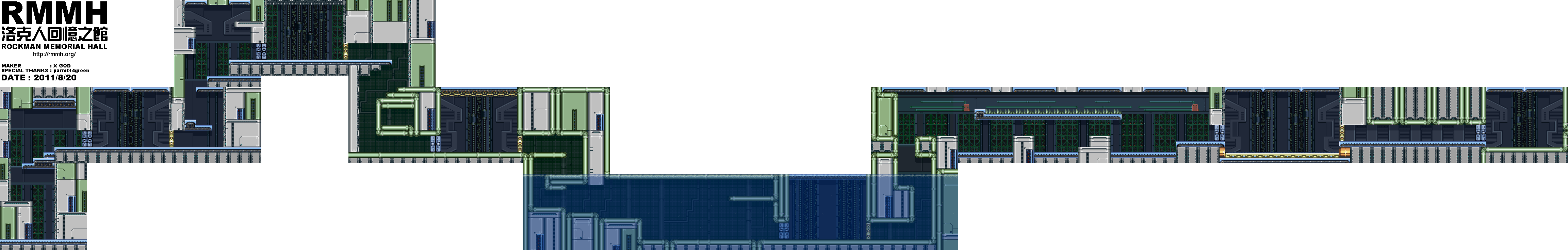 舞台地圖(Stage Map) 02.X系列 - RMMH洛克人回憶之館
