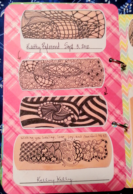 tanglebucket • • • •: Get-well wishes for Mimi (the band-aid project)