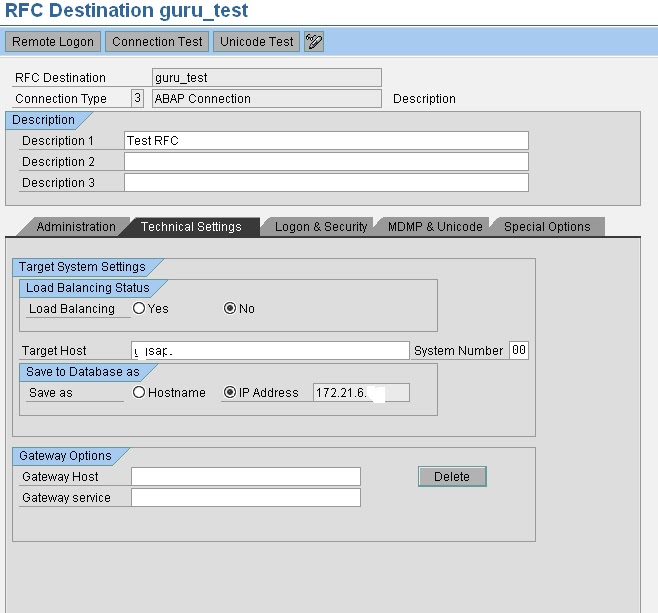Sap Basis Tutorials How To Create An Rfc Connection In Sap