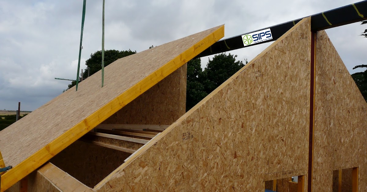 SIPs Industries: A typical SIPs construction with roof panel, wall head ...