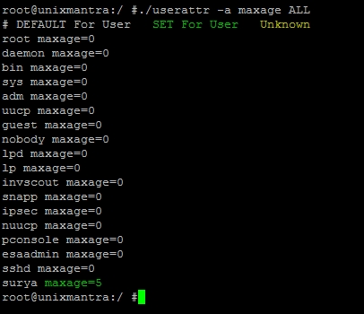 AIX Tech: AIX User Attributes In Depth