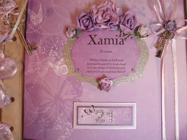 Purplefairylady1: Xamia 21st Birthday custom made lunch bag album and ...