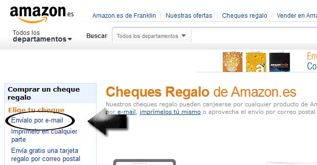 Cheques Regalo - España: Como Comprar un Cheque de Regalo en Amazon.es