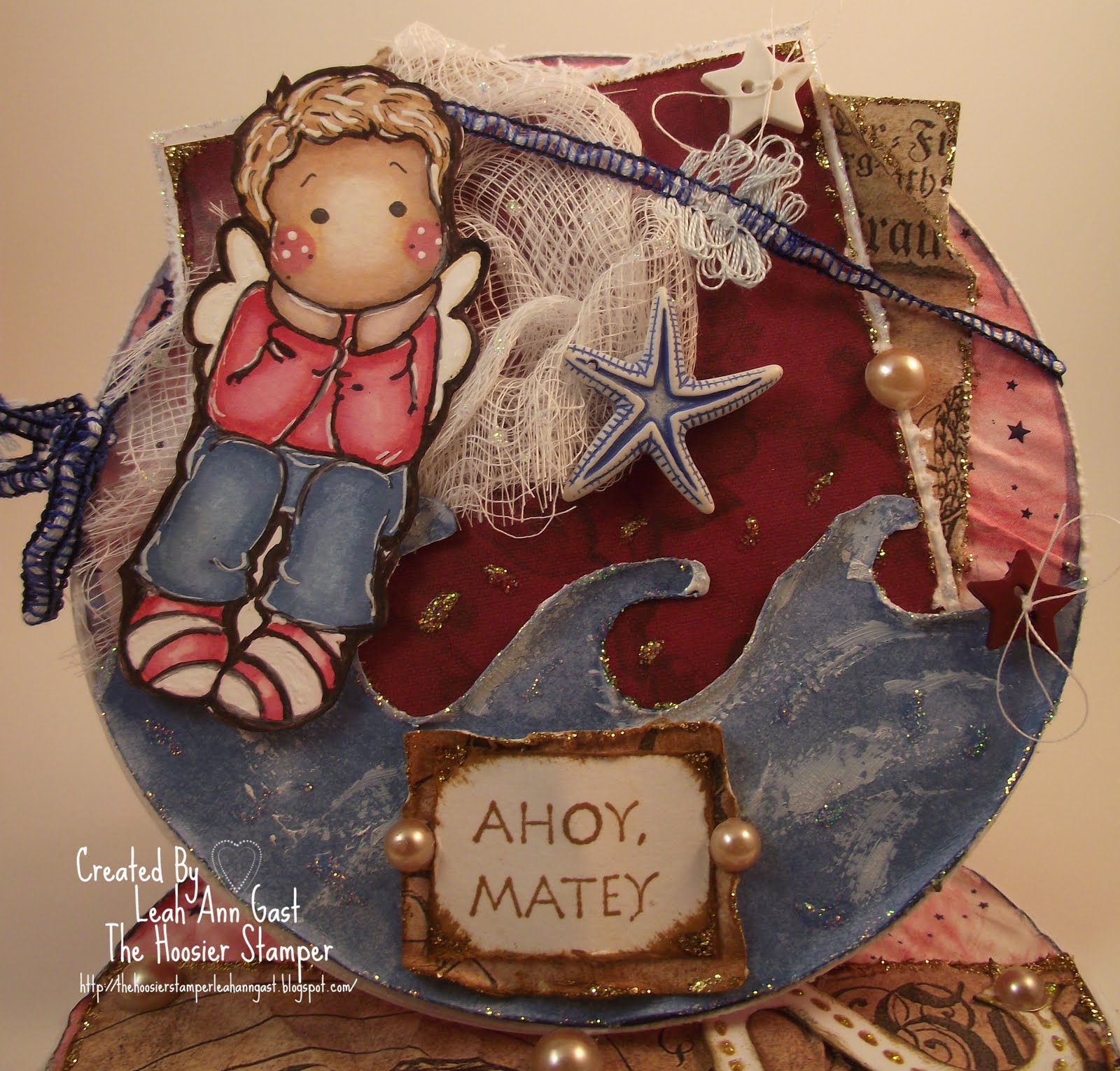Handmade OOAK Cards by The Hoosier Stamper: Edwin Ahoy Matey Round ...
