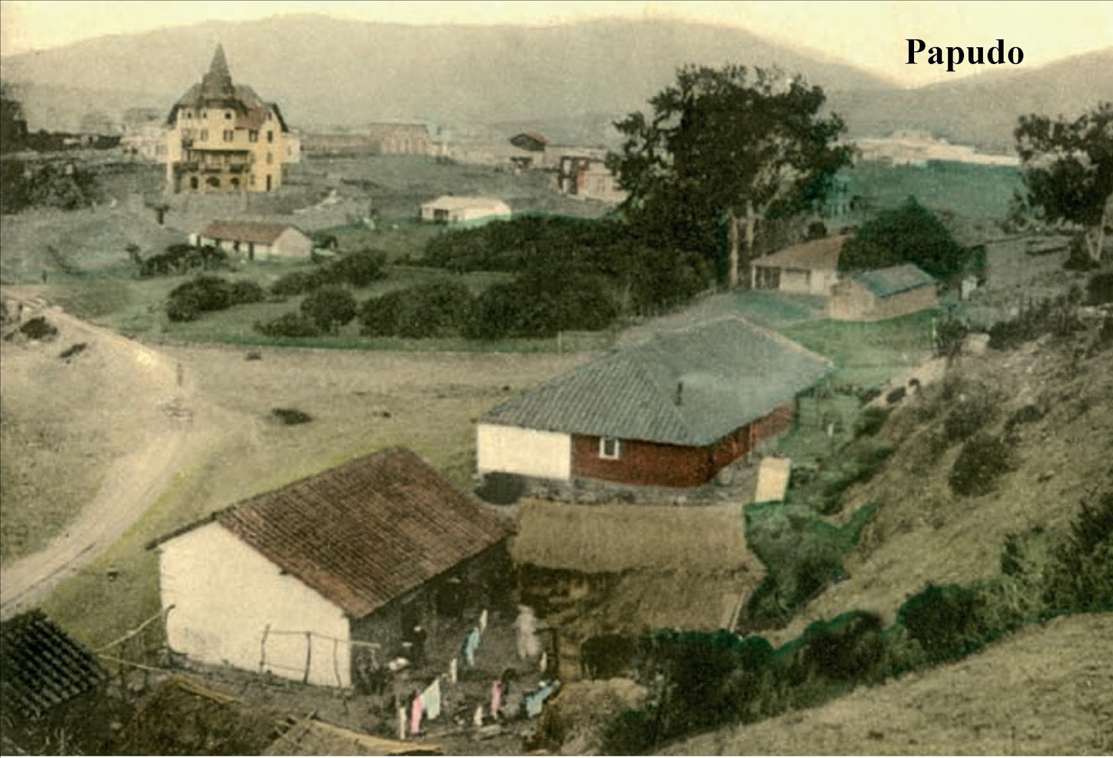 Imágenes de Chile del 1900: Papudo y Zapallar