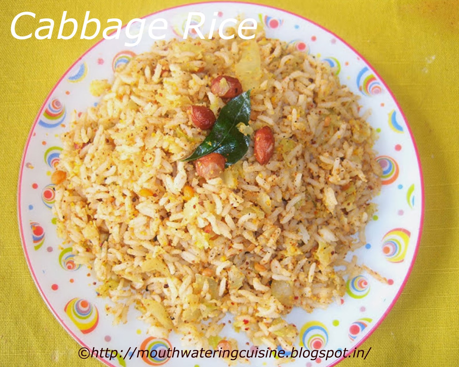 Cabbage Rice -- How to make Cabbage Rice - E.A.T. easyvegrecipes