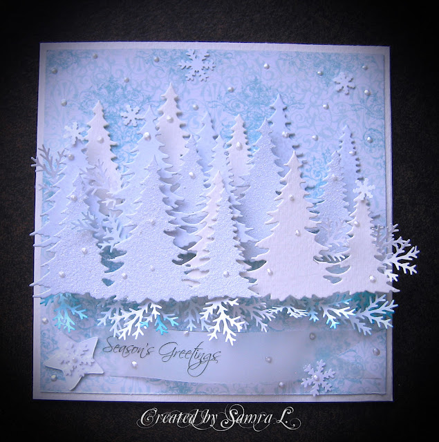 Paper Talk With Samra: Winter Landscape Greeting Card