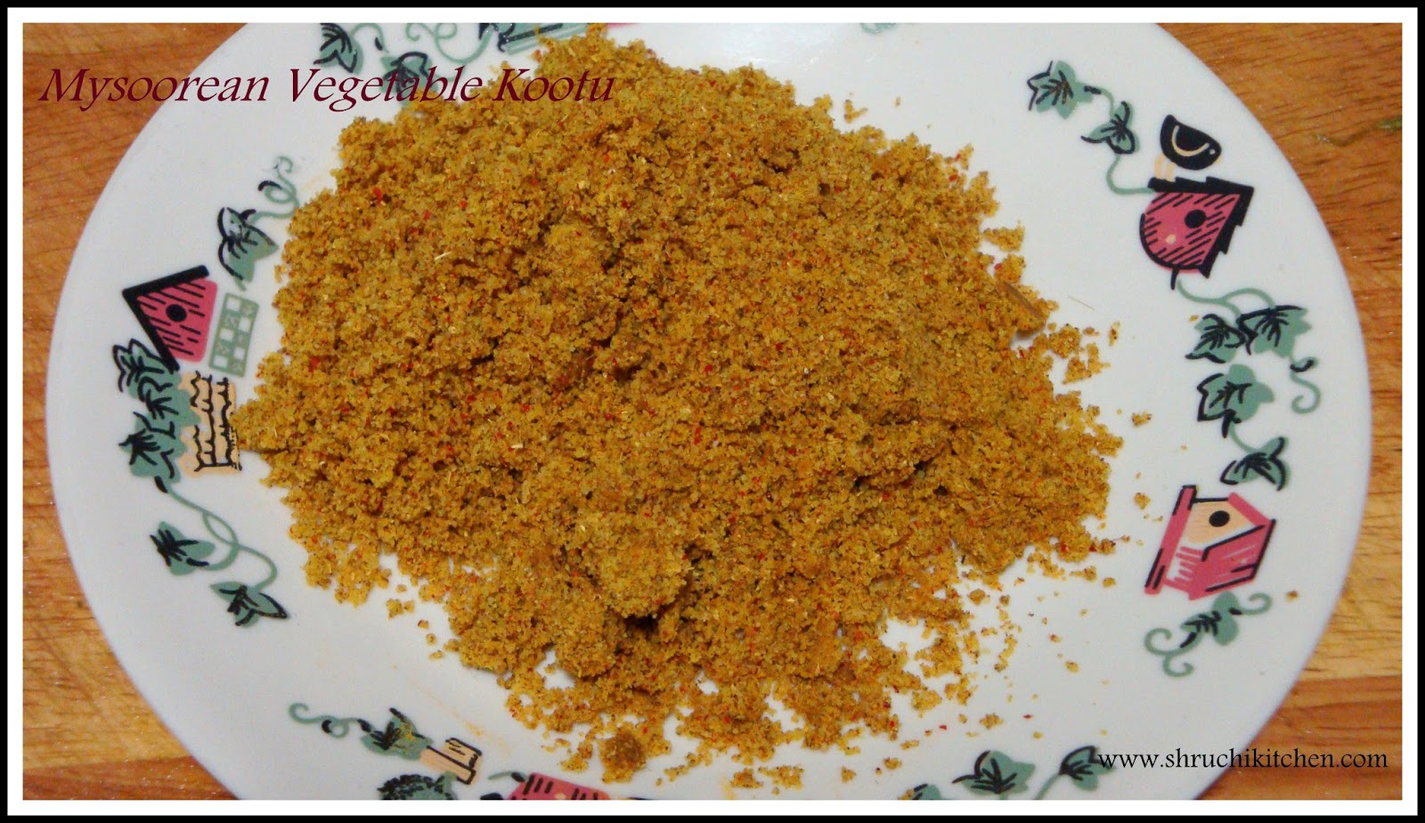 Shruchi Kitchen: Mysorean Vegetable Kootu