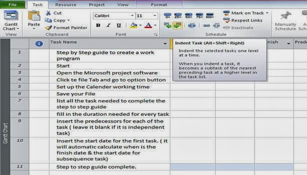 CONSTRUCTION MANAGER: WORK PROGRAM BY MICROSOFT PROJECT : STEP BY STEP ...