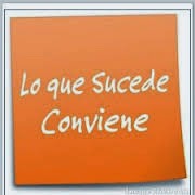 Tengo que decirlo: Lo que sucede, conviene