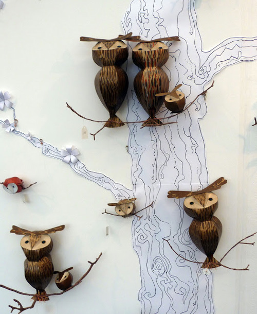 My Owl Barn: Kate Kelly: Owl Paper Sculpture