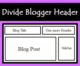 How to Divide Blogger Header In Two Parts