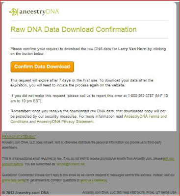 Family Roots and Branches: Update: AncestryDNA Raw Data Download Procedures