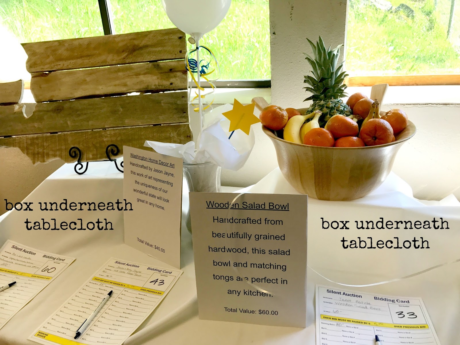 michelle paige blogs: Decorate A Fundraising Auction for Cheap