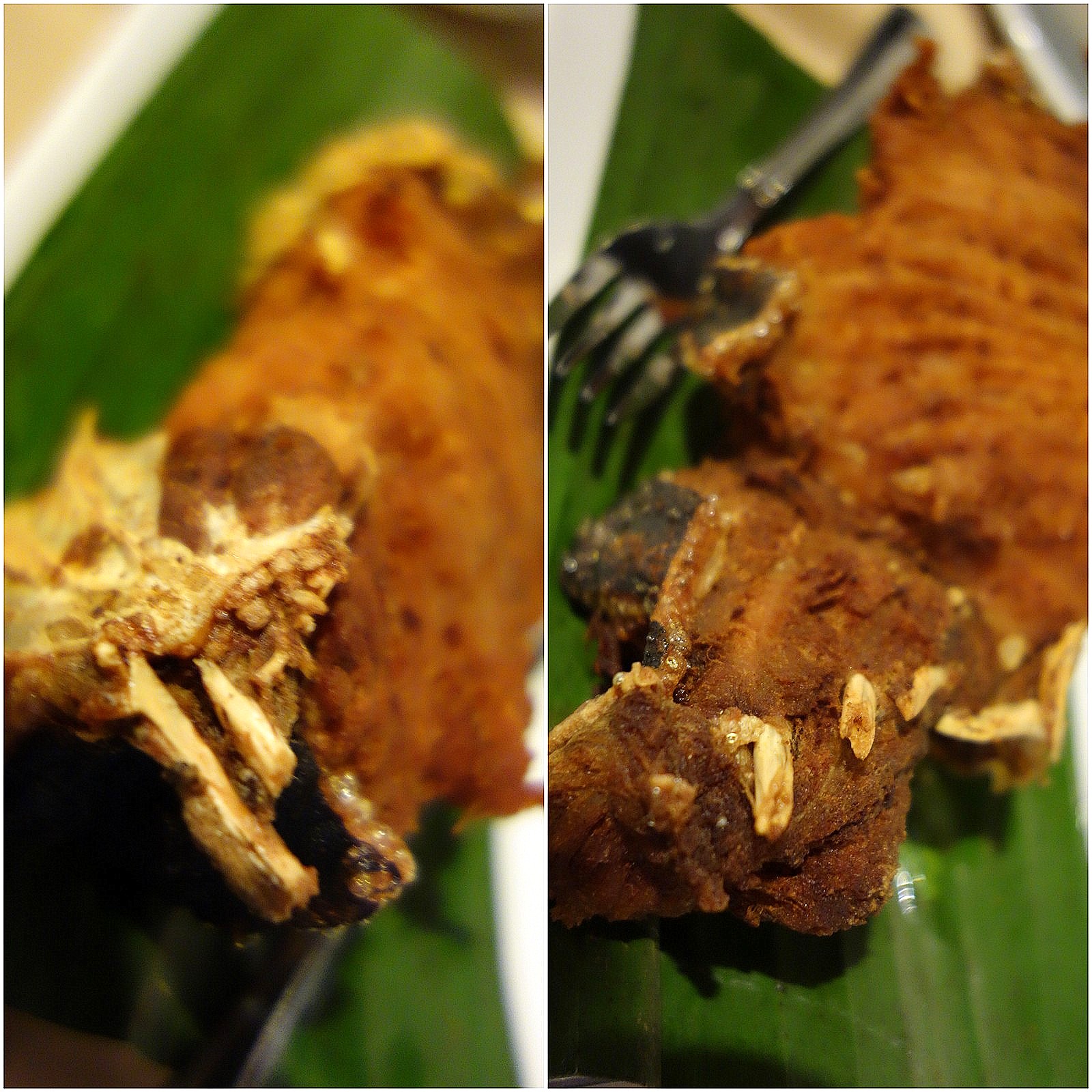 Ikan Tapah, another type of large catfish, fried here with turmeric ...