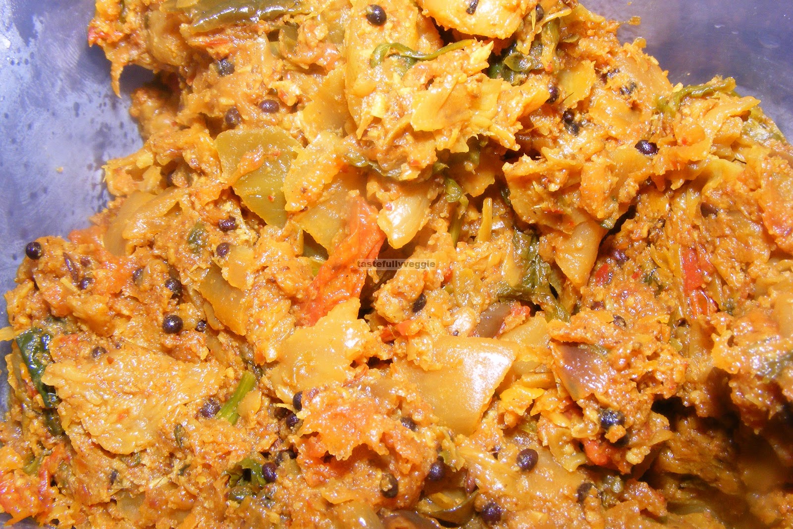 Tastefully Veggie ...: Cabbage Masala