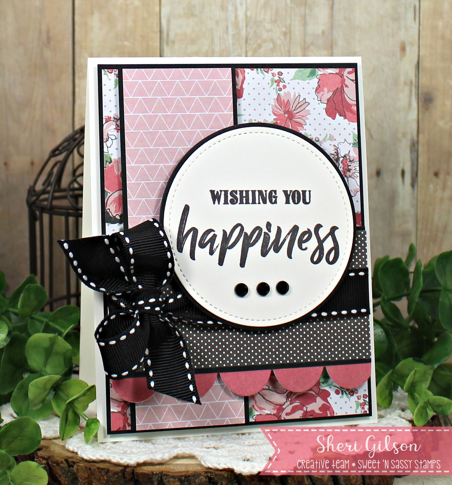 Paper Crafty's Creations : Sweet 'N Sassy Stamps | Wishing You Happiness