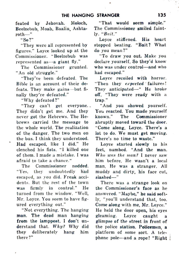 Hairy Green Eyeball 3: Philip K. Dick, "The Hanging Stranger,” original ...