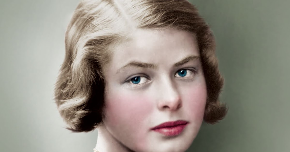 Colors for a Bygone Era: Teenaged Ingrid Bergman colorized from a self ...