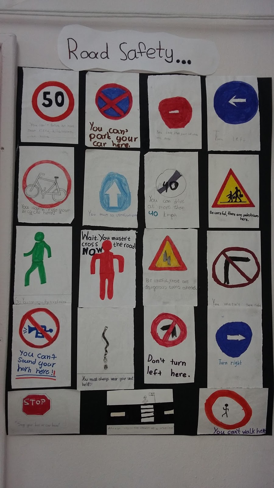 My Cool English Class: ROAD SAFETY/ CLASSROOM RULES