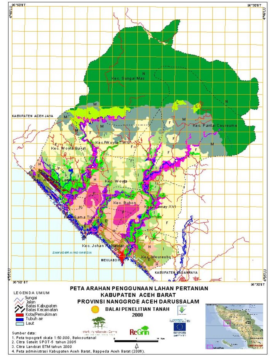 Sekilas Letak Geografis Aceh Barat ~ WISATA ACEH BARAT