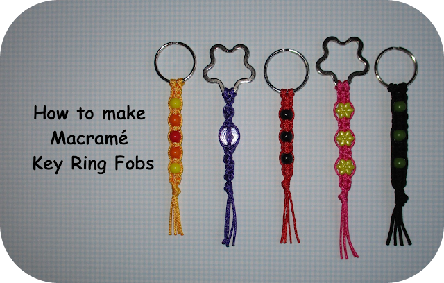 Crafting for Shoeboxes: How to make Macramé Key Ring Fobs