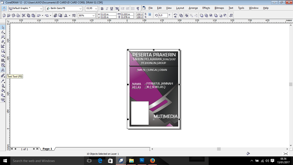 Abu - Abu - Aba - Aba: Tutorial Membuat ID CARD Dengan Menggunakan ...