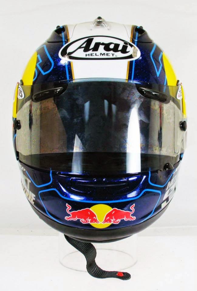 Racing Helmets Garage: Arai RX-GP D.Pedrosa Catalunya 2014 by OCD