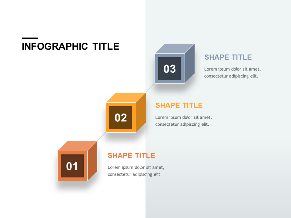 3D Block Step PowerPoint Templates - PowerPoint Free