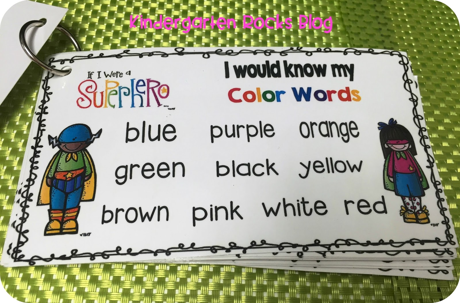 Kindergarten Rocks!: Super Hero Fluency Cards