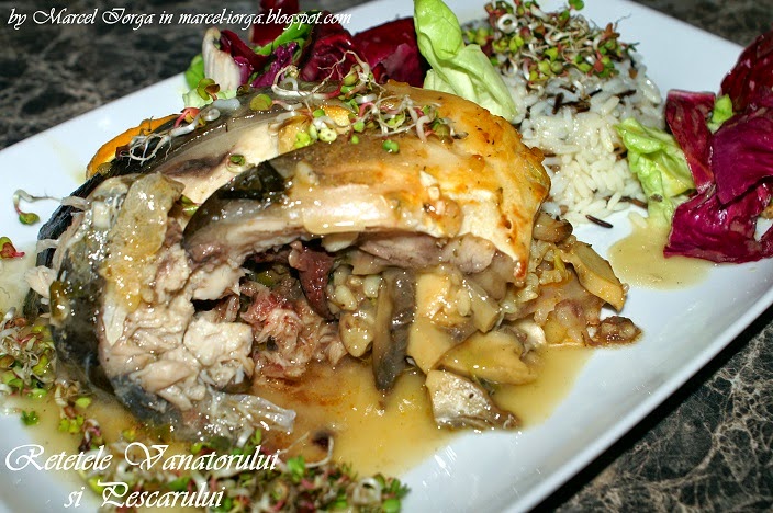 Marcel Iorga: Crap romanesc in sos de bere si umplut cu ciuperci