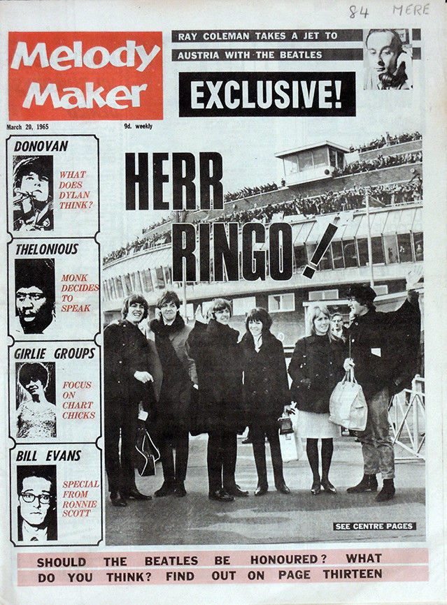 Vintage Melody Maker covers, 1965