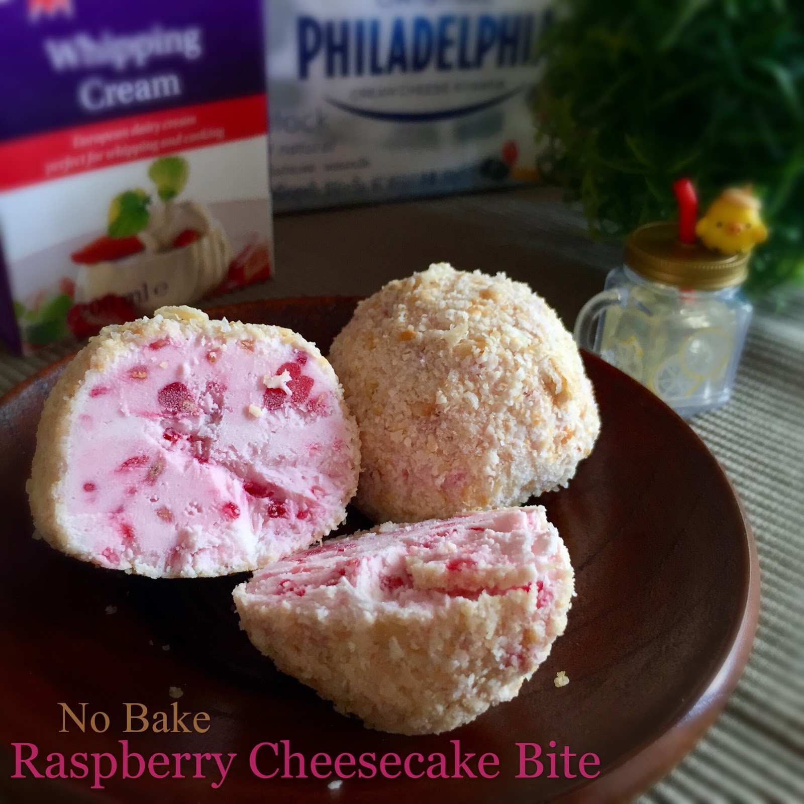 My Mind Patch: No-bake Raspberry Cheesecake Bites