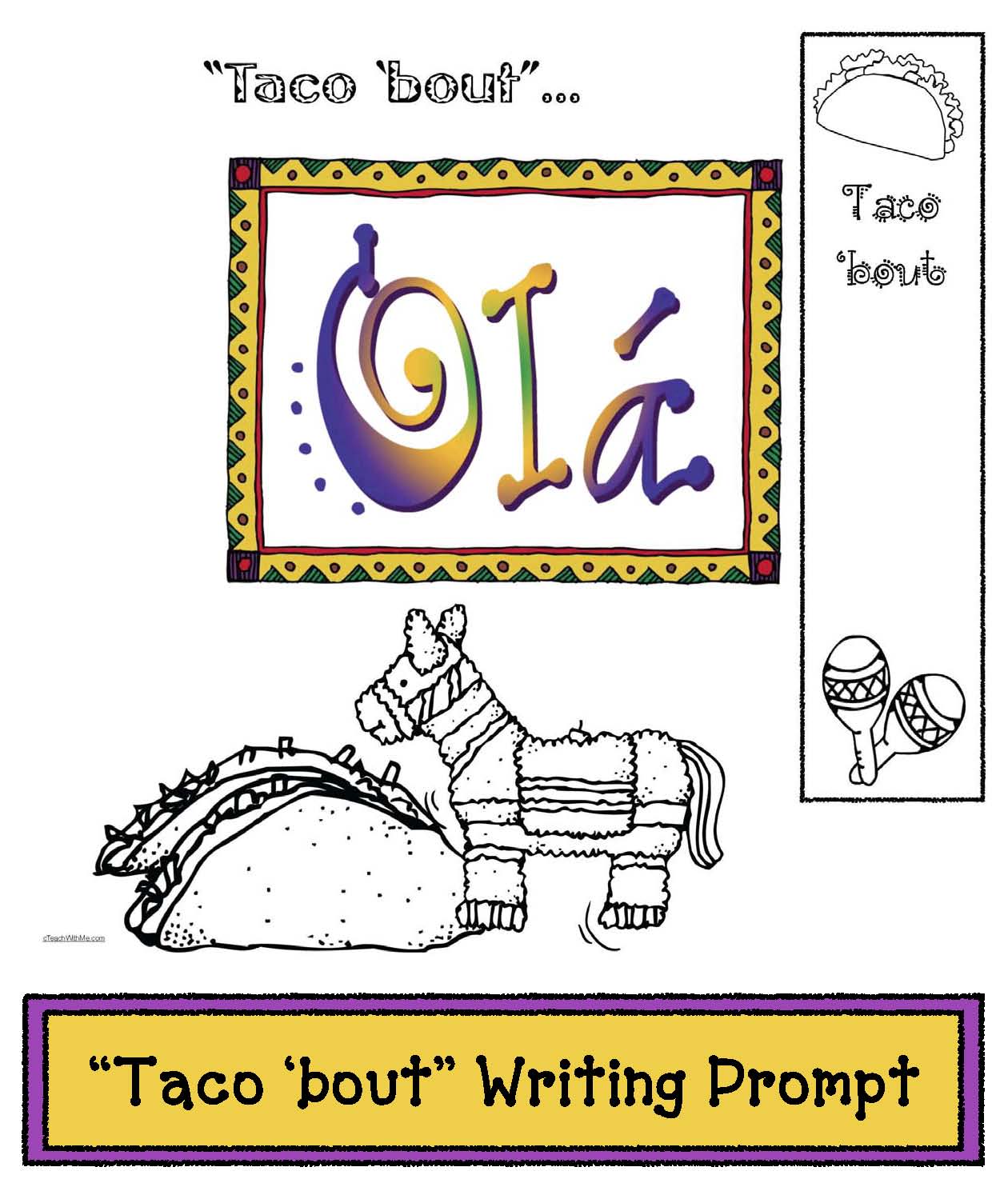 Taco 'bout Writing Prompt - Classroom Freebies