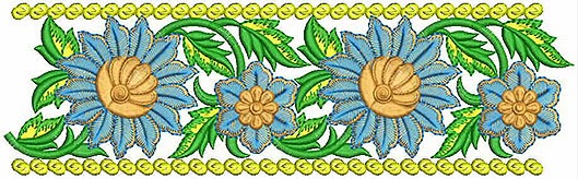 EmbDesignTube: Fancy Floral Work Lace Borders Designs