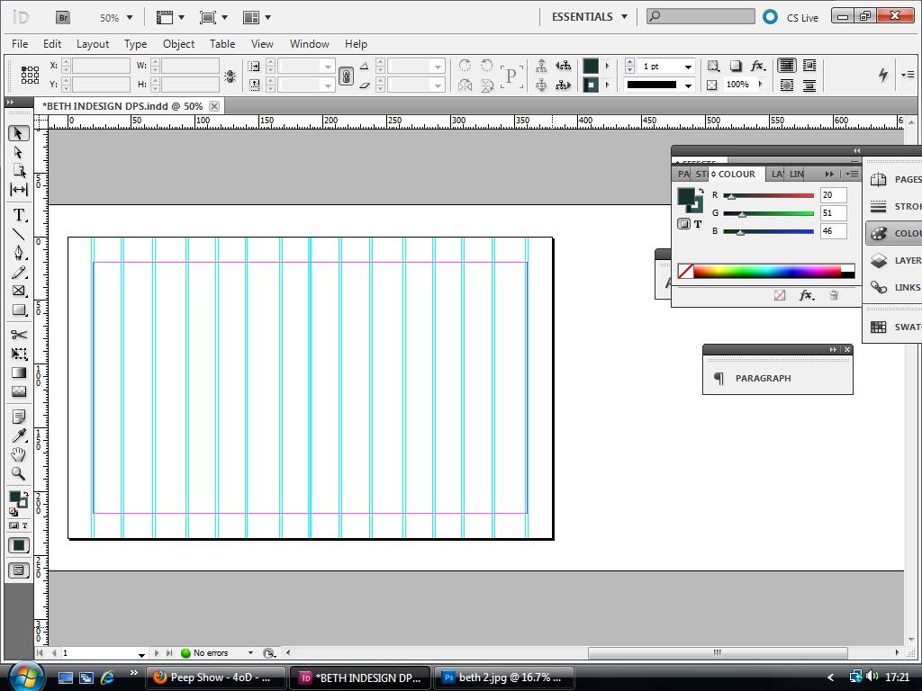 Sophie Wilson//Design Practice: InDesign Final Design: The Design Process.