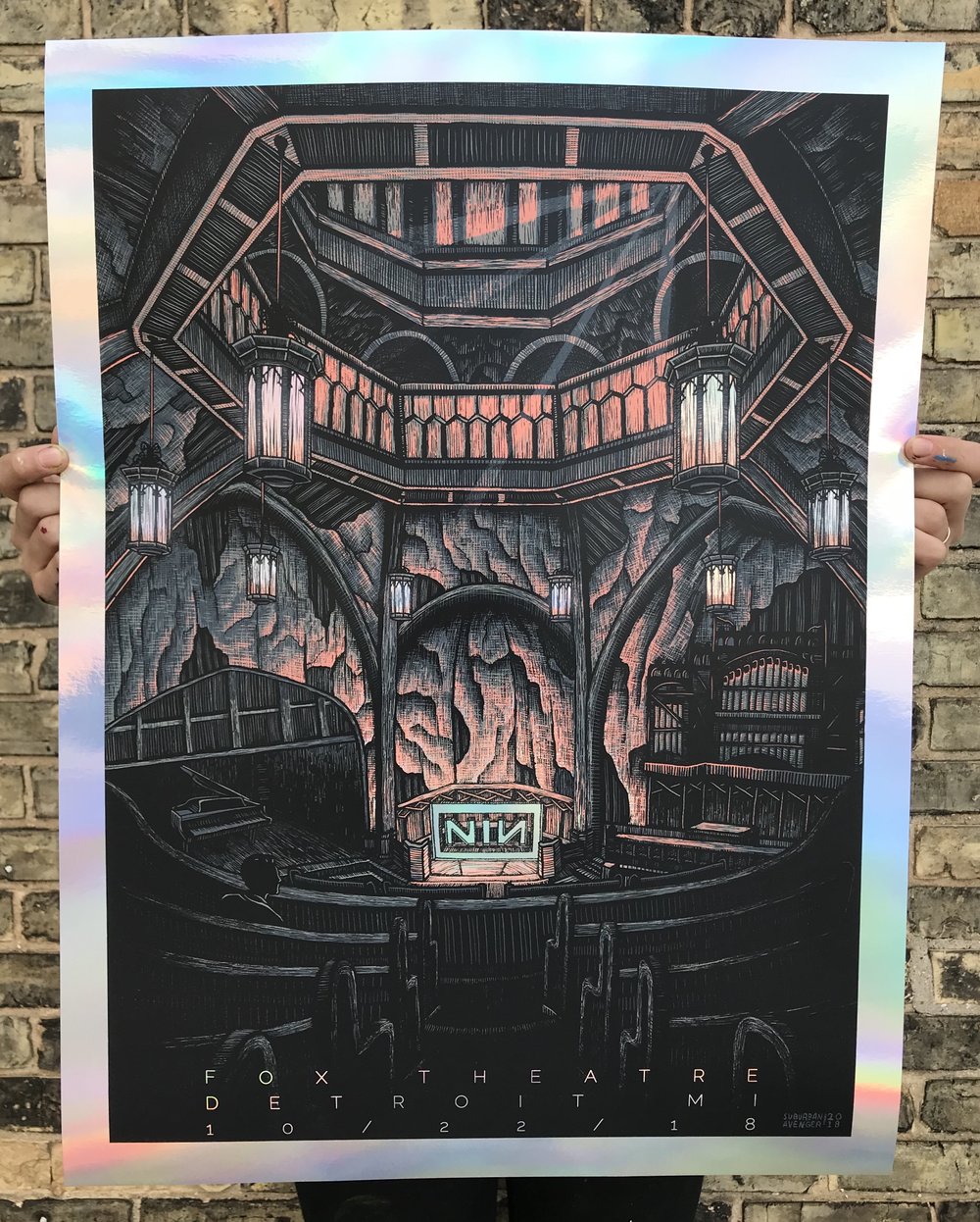 INSIDE THE ROCK POSTER FRAME BLOG: Nine Inch Nails Detroit Print By ...