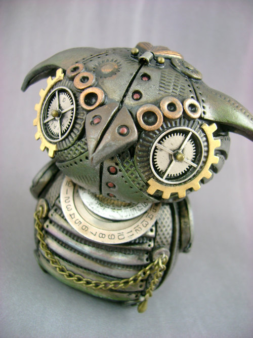 Steampunk by DreamSteam: Mechanical Owl Sculptures - Mechowlies!